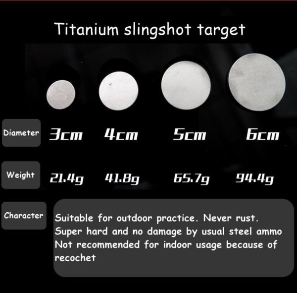Titanium Slingshot Target | Chinese Slingshot Store